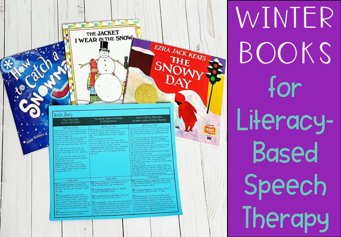 Winter Books for Literacy-based Speech Therapy - TLC Talk Speech ...