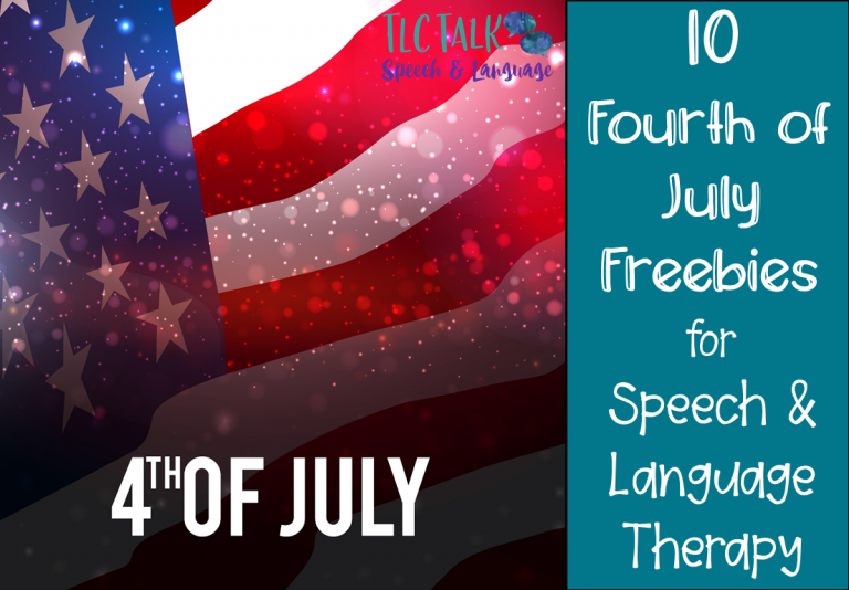 10 Fourth of July Freebies for Speech and Language Therapy - TLC Talk ...