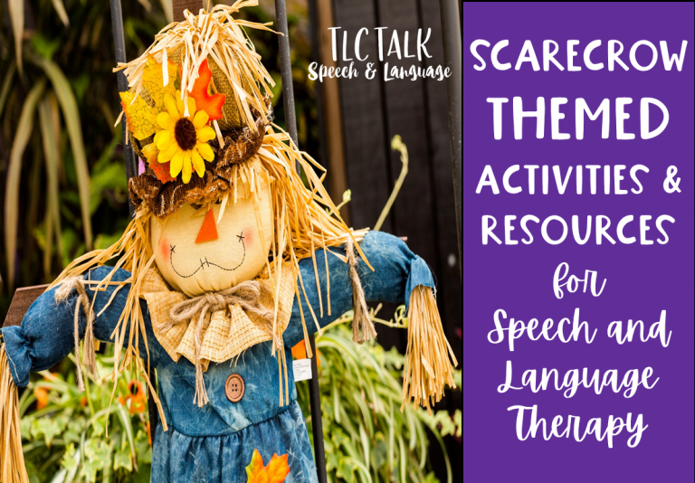 Scarecrow Themed Activities and Resources for Speech and Language ...