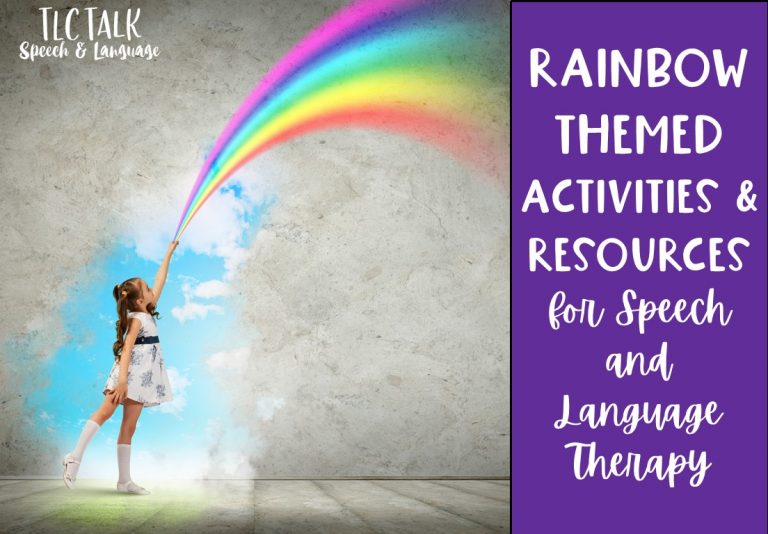 Rainbow Themed Activities and Resources for Speech and Language Therapy ...