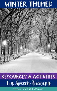 Winter-Themed Activities and Resources for Speech and Language Therapy ...